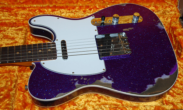 Fender 60 Heavy Relic Telecaster 2017 Purple Sparkle Finish | Reverb