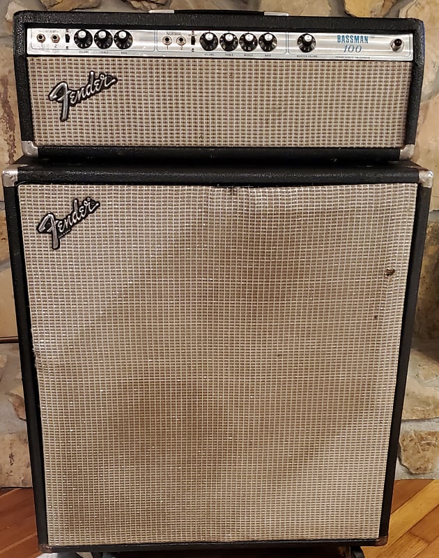 Fender Vintage Fender Bassman 100 Half Stack w/ Fender | Reverb