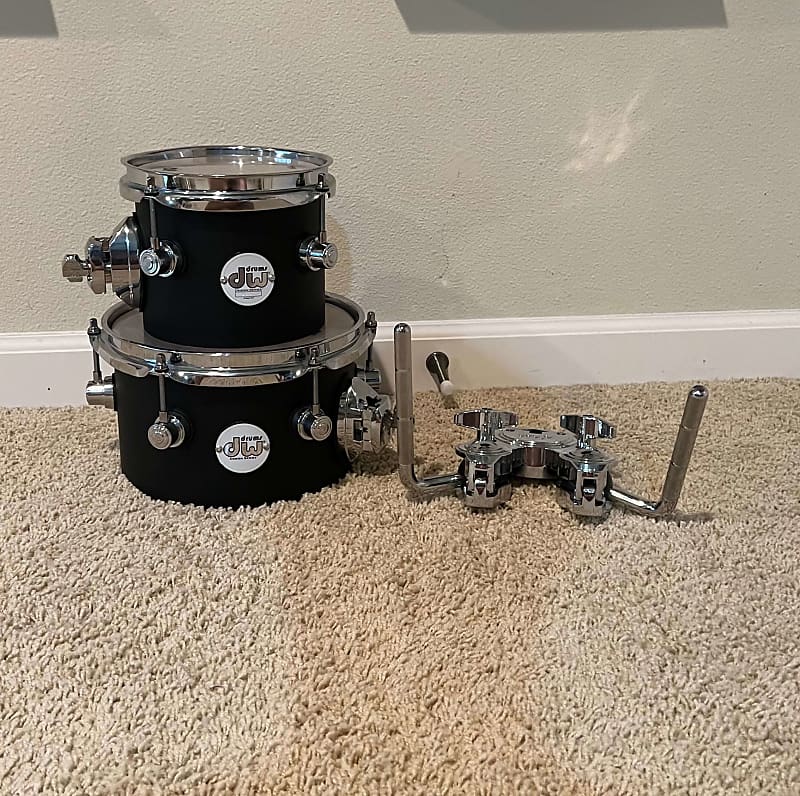 DW Design Series Concert Toms with mount (6" 8") | Reverb