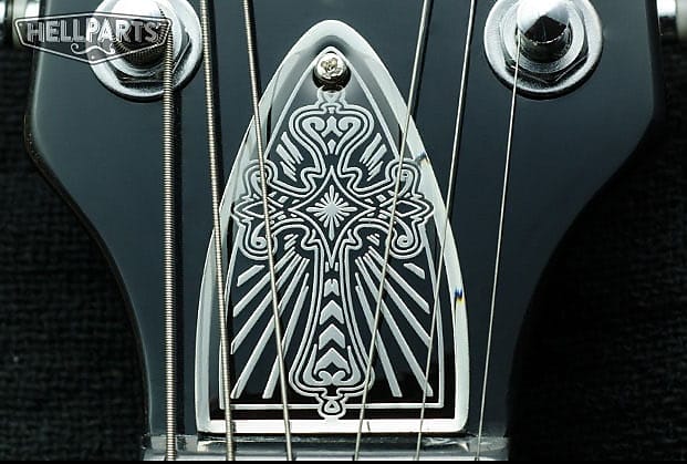 HellParts 1-Hole Brass PRS® Style Cross Truss Rod Cover | Reverb