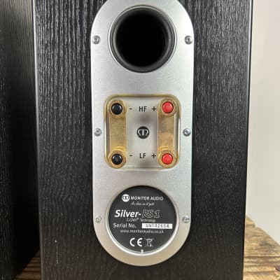 Monitor Audio Silver RS1 Bookshelf Speaker (Pair) - Black | Reverb