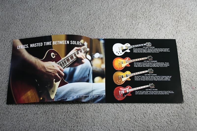 Gibson Pure 2001 electric guitar and bass catalog | Reverb