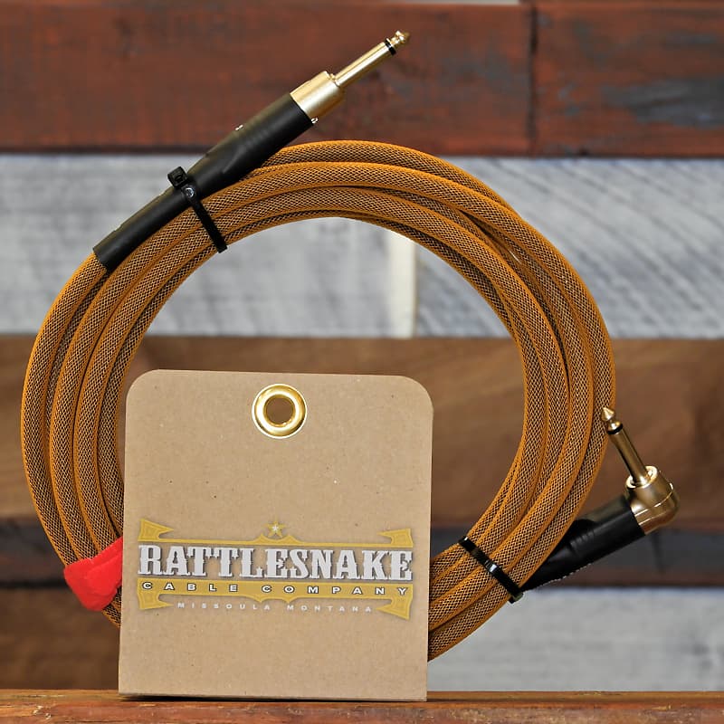 Rattlesnake Cable Company 15' Copper Straight/Right Angle | Reverb
