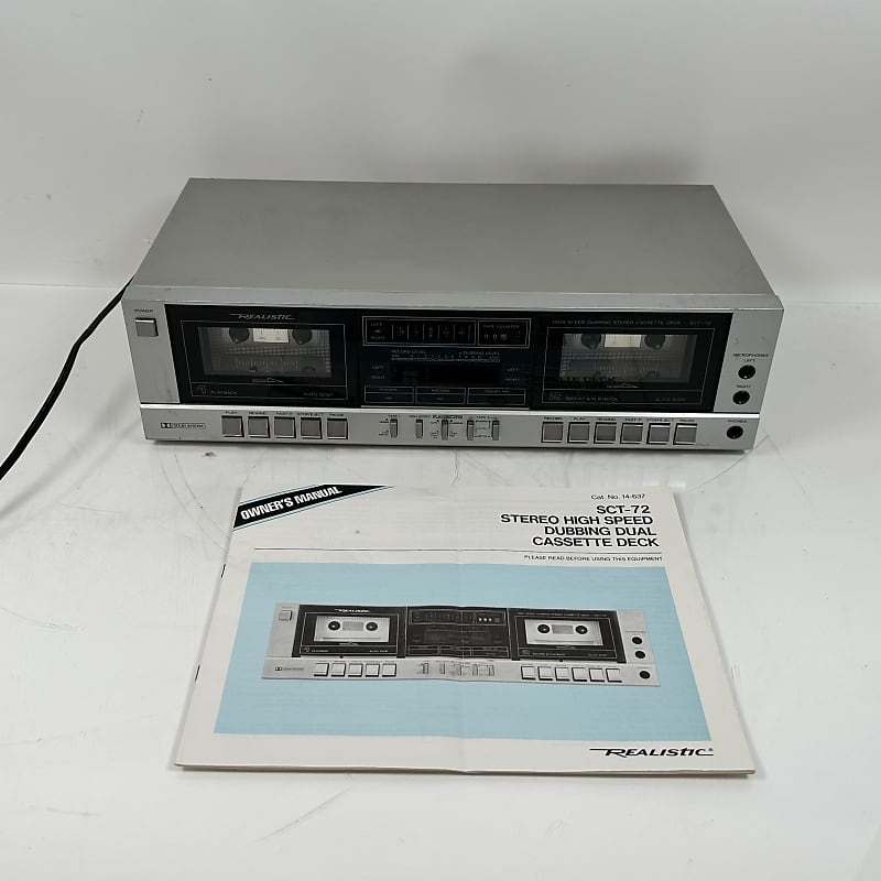 Realistic SCT-72 Vintage High Speed Dubbing Stereo Cassette | Reverb