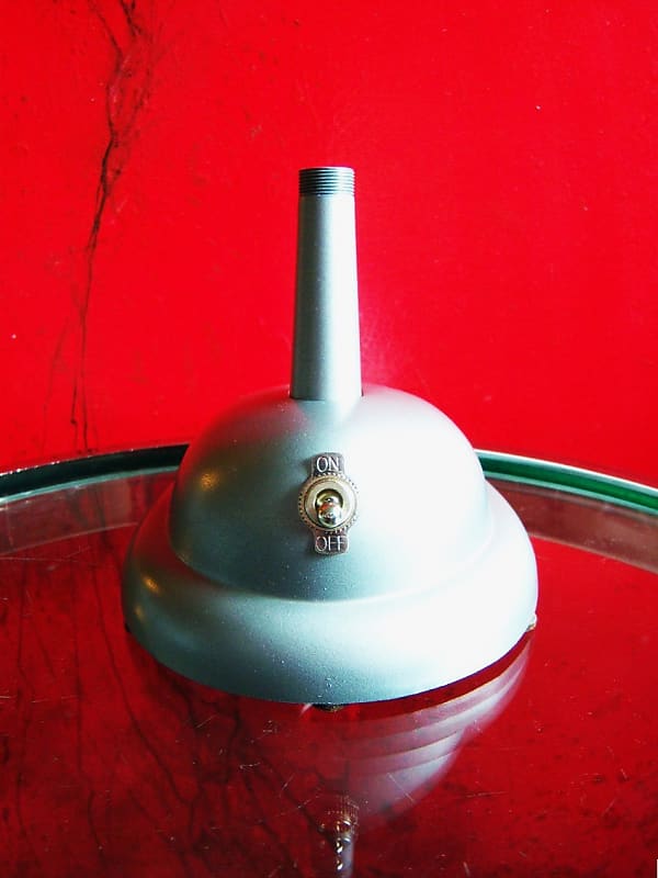 Vintage 1940's era Shure S36 desk stand w riser Silver 55 55S | Reverb