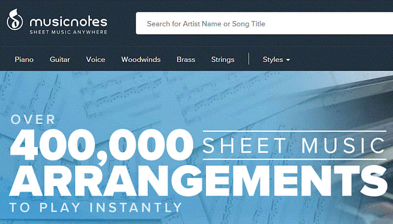 musicnotes.com $50 store credit for sheet music | Reverb