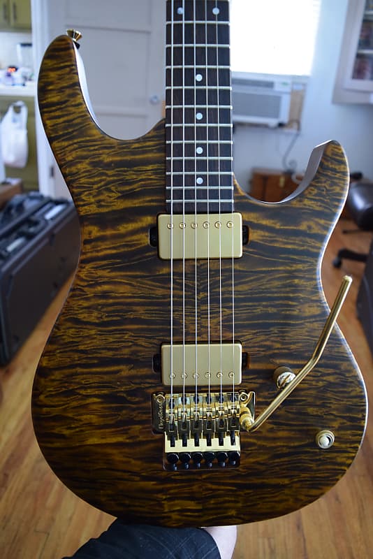 Kiesel Aries , High grade flamed maple top, Floyd Rose | Reverb