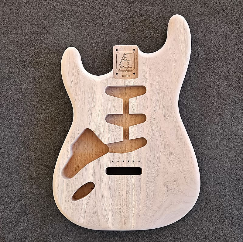 AC Strat Style American Walnut LH Body - C000194 | Reverb UK