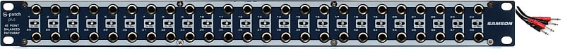 Samson S-Patch Plus 48-point Balanced Patchbay Bundle with | Reverb