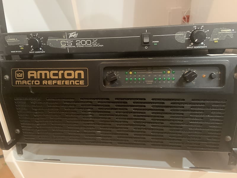 Crown Amcron Macro Reference Stereo Power amp Amplifier in | Reverb