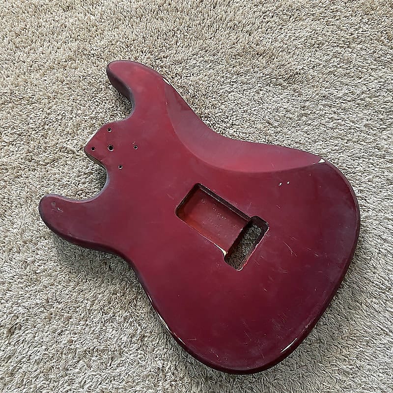 Strat Stratocaster Style Red Guitar Custom DIY Project Body | Reverb