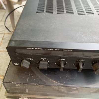 Realistic System seven receiver - Black hard plastic | Reverb