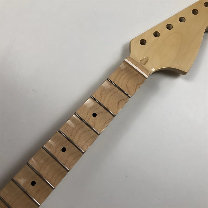 Maple Wood Guitar Strat Style Neck with 21 Frets Scalloped | Reverb