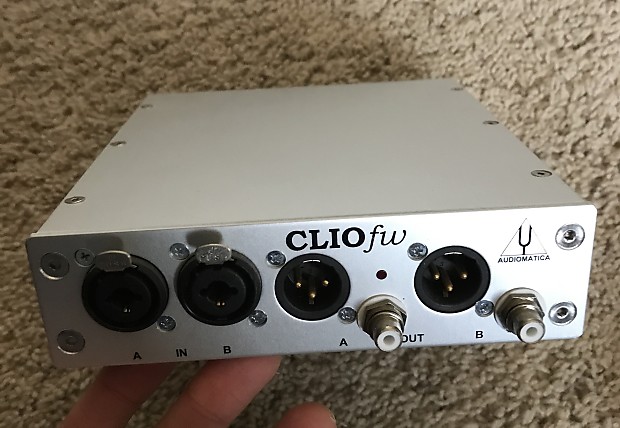 Audiomatica CLIO fw-01 | Reverb