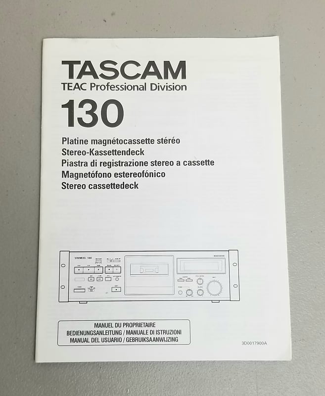 Tascam 130 Stereo Rack Mount Cassette Deck - Multi-language | Reverb