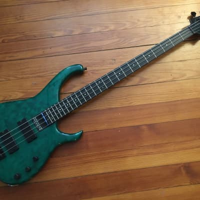 1992 Modulus Quantum 4 Graphite Neck Emerald Green | Reverb