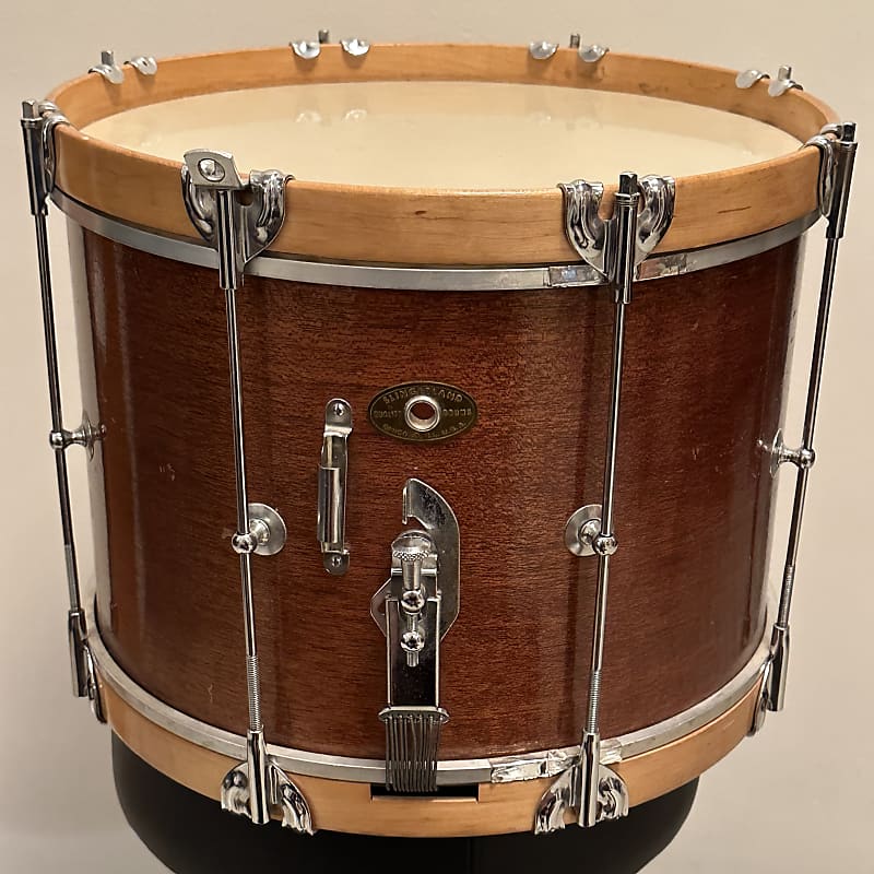 Vintage 1959 Slingerland 14x10 Marching Snare Drum Mahogany | Reverb