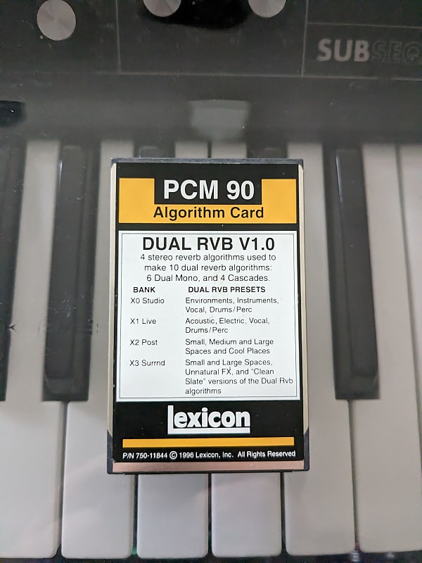 Lexicon PCM 90 Dual Algorithm Card | Reverb