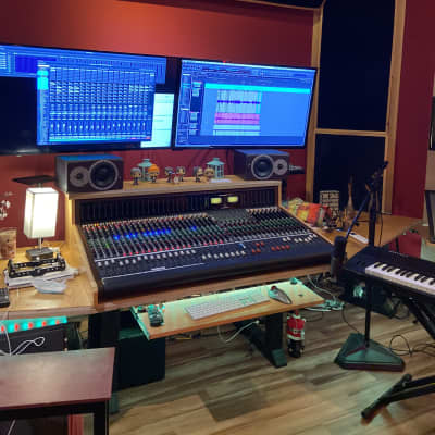 Trident 78 mixing console 2019 black top surface, wood cheeks | Reverb