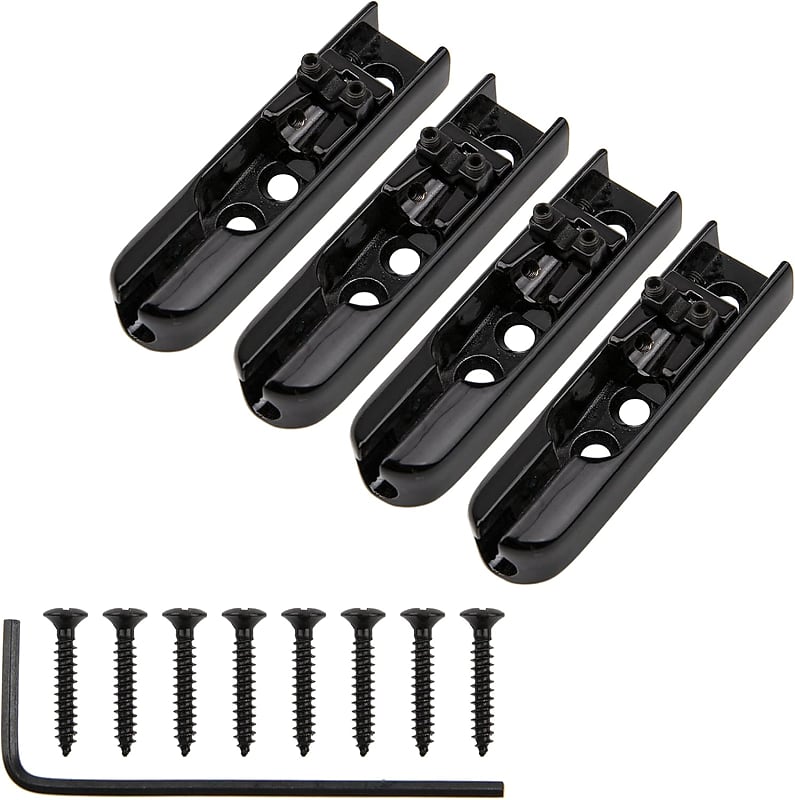 4Pcs Bass Guitar Bridge Individual Bass Bridge Tailpiece | Reverb