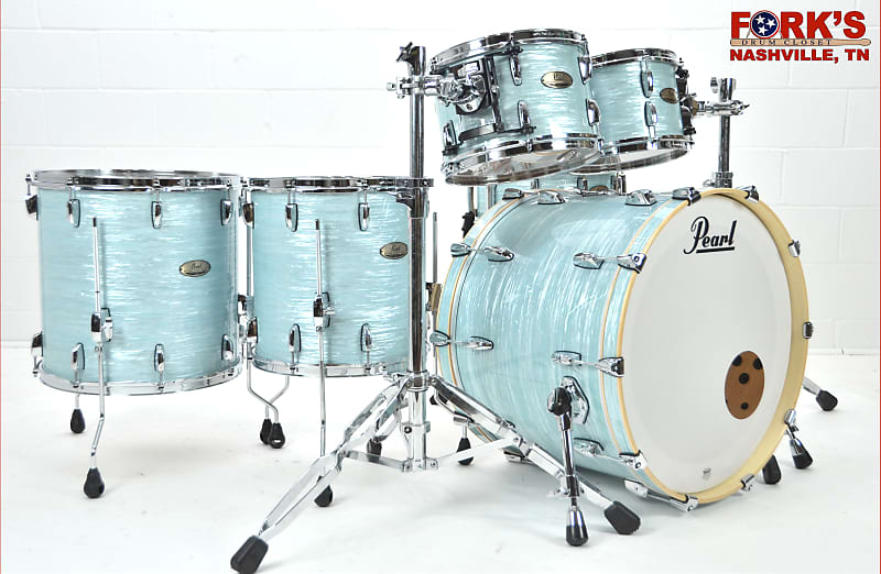 Pearl Session Studio Select 6pc Drum Set in Ice Blue Oyster | Reverb