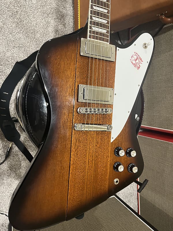 Gibson Firebird V Sunburst Antiquity pickups | Reverb