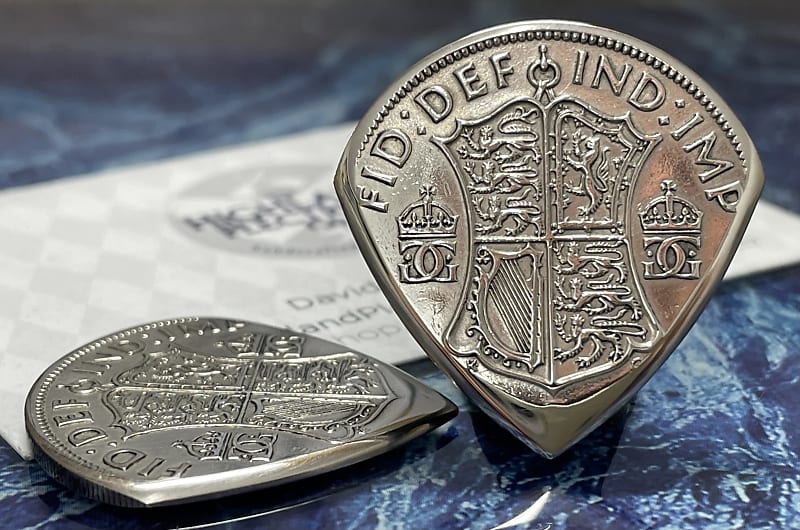 The Highland Plectrum Co King George Half Crown Coin | Reverb