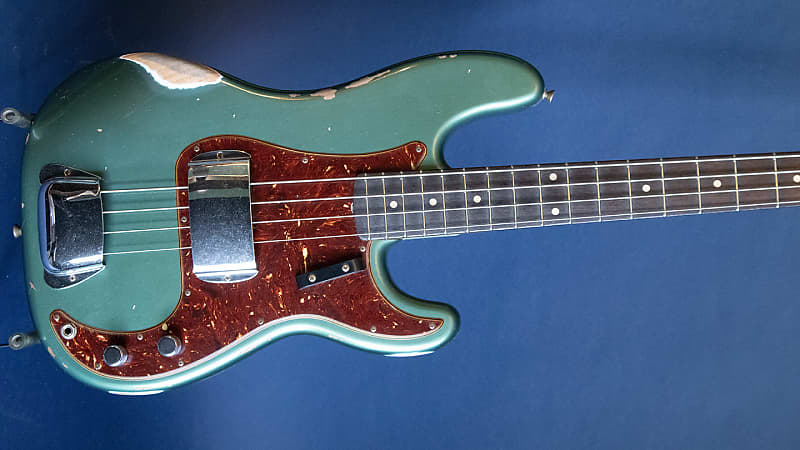 Fender '61 Relic Precision Bass 2022 Sherwood Green | Reverb