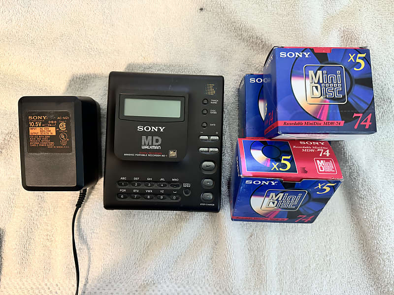 Sony MiniDisc MD Walkman MZ-1 - w/ 14 new Minidisc 74 | Reverb