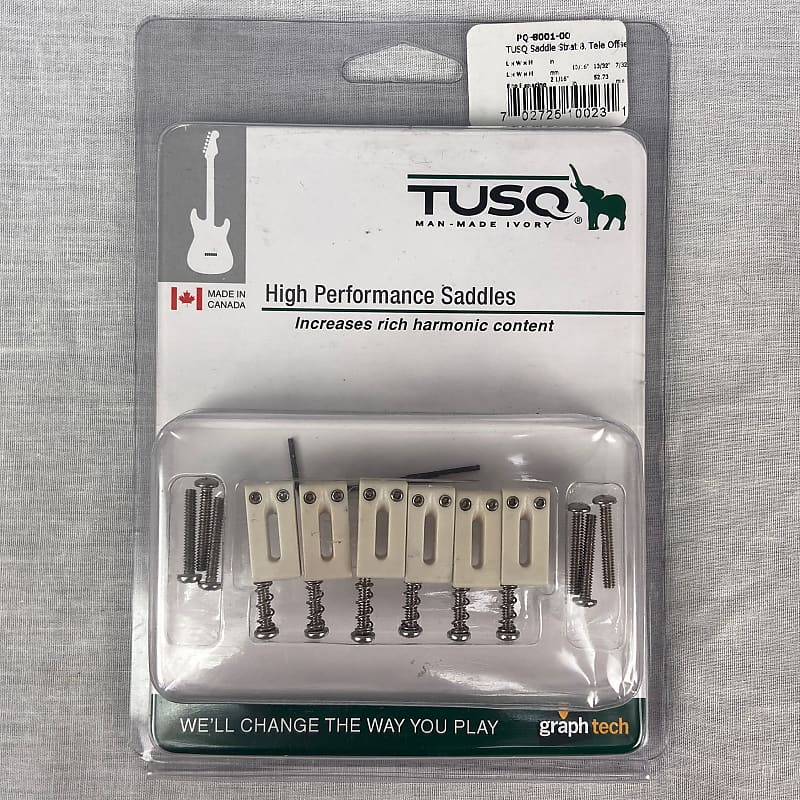 Graph Tech Tusq Strat & Tele Offset Bridge Saddles | Reverb