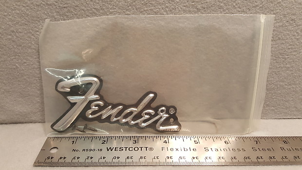 Fender Logo Amplifier Badge/Emblem | Reverb
