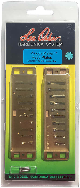 Lee Oskar Melody Maker Harmonica Reed Plates 1910MMRP Key of | Reverb