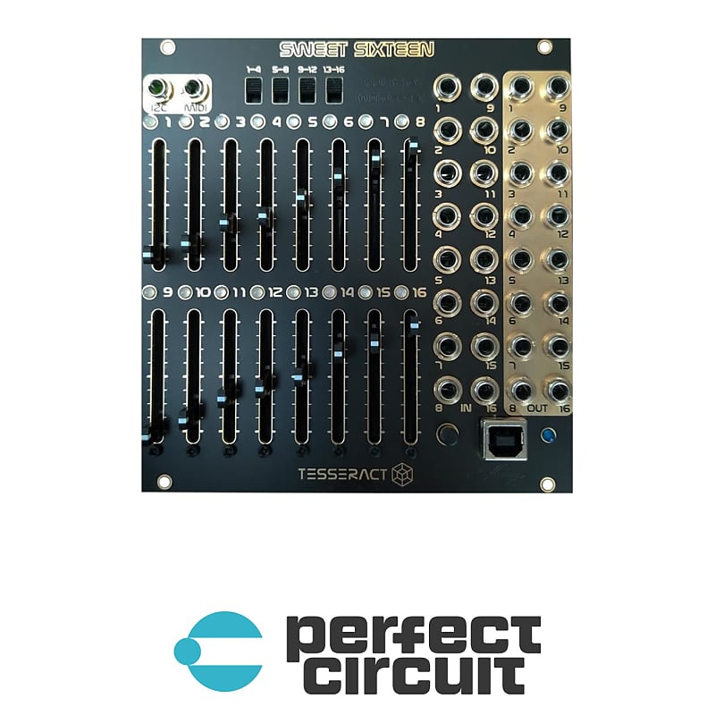 Tesseract Modular Sweet Sixteen Fader Bank (MkII) | Reverb