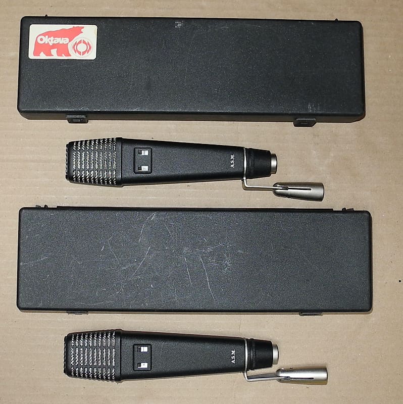Pair Oktava MK-219 Large Diaphragm Condenser Microphones w/ | Reverb