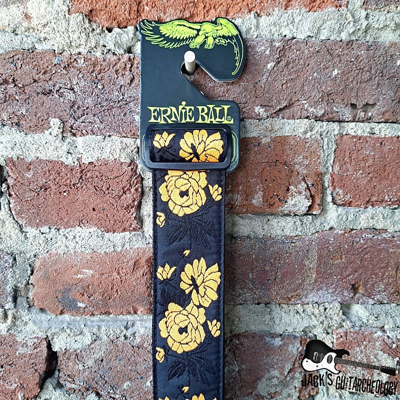 Ernie Ball Classic Jacquard Guitar/Bass Strap - Tangerine | Reverb