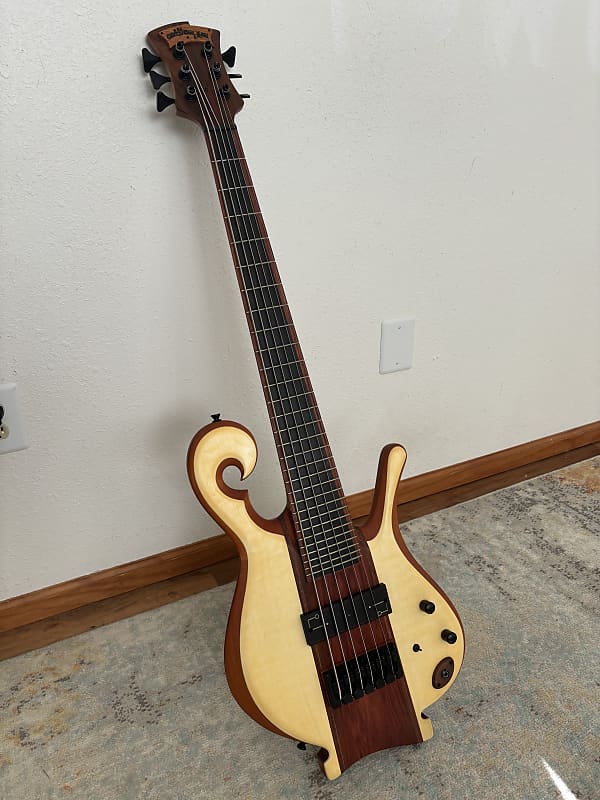 Carl Thompson 6 string Bass guitar Whale Tail Scroll | Reverb Canada