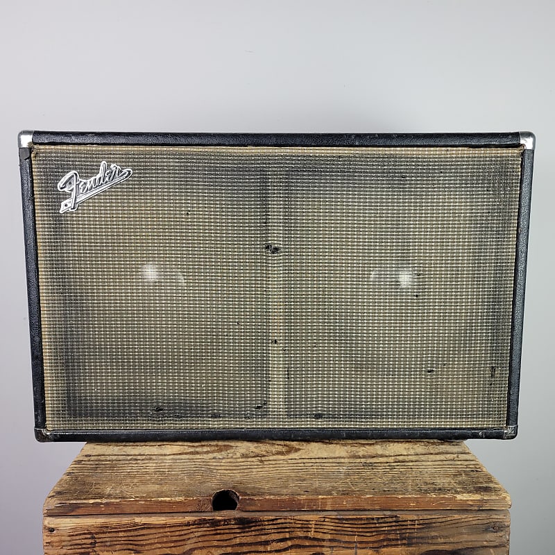 1960's Fender Bandmaster 2x12" Cabinet With Herald Muscle | Reverb