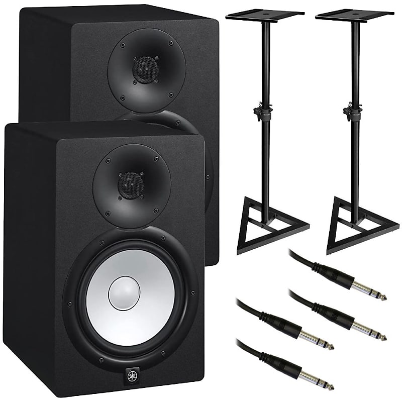 Yamaha HS8 Studio Monitor (Pair) with On-Stage Stands | Reverb