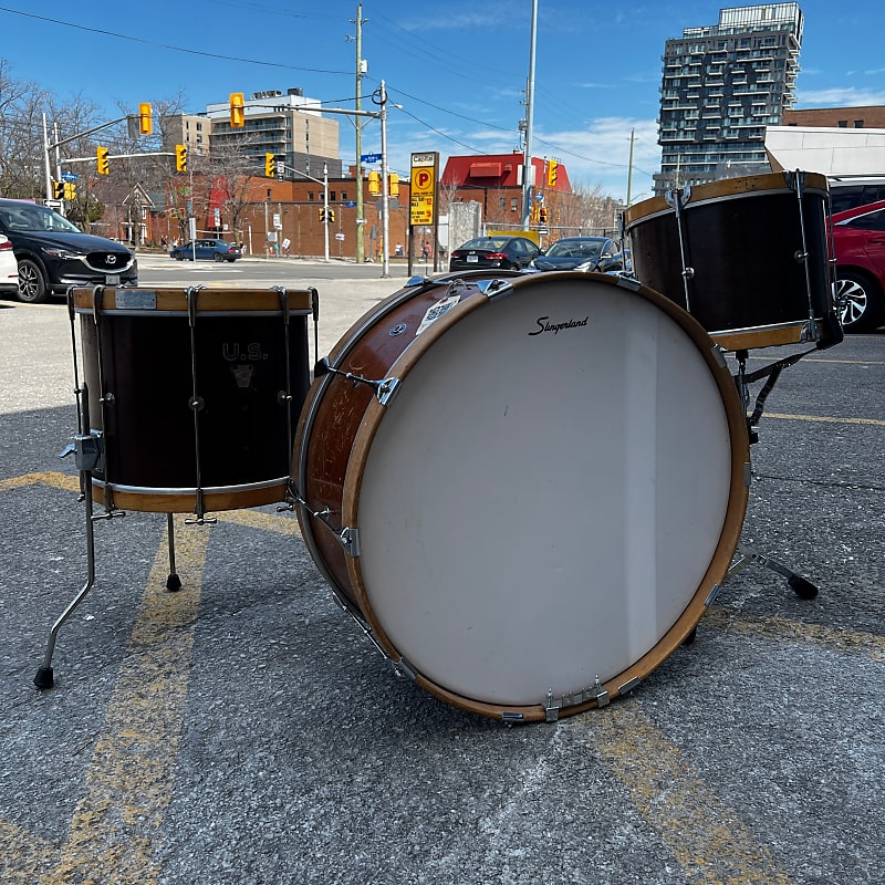 Vintage 3pc Wood Hoop Drum Kit Slingerland Etc. | Reverb