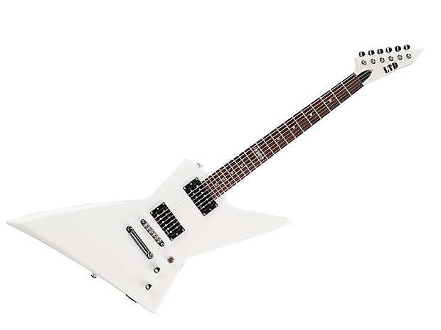 ESP LTD LEX-50SW Explorer Shape Snow White Electric Guitar | Reverb