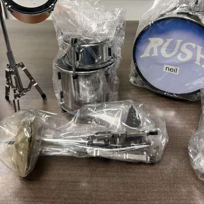 Neil Peart RUSH Chromy Miniature Replica Drum Kit | Reverb