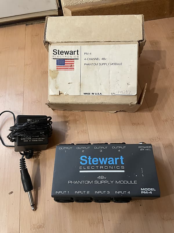 Stewart Electronics PM-4 Four channel phantom power supply | Reverb