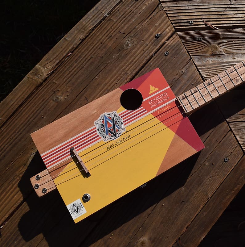 Cigar box guitar, 3-string guitar, cbg | Reverb