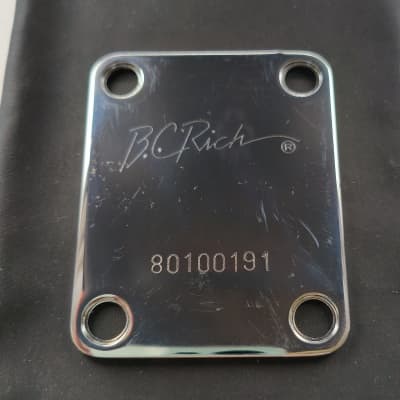 B.C. Rich Neck Plate 2022 Silver | Reverb