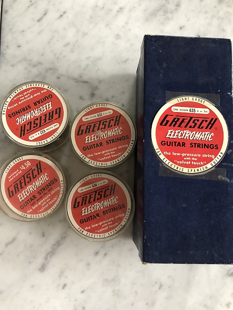 1960's NOS Gretsch Electromatic Guitar Strings Vintage Case | Reverb