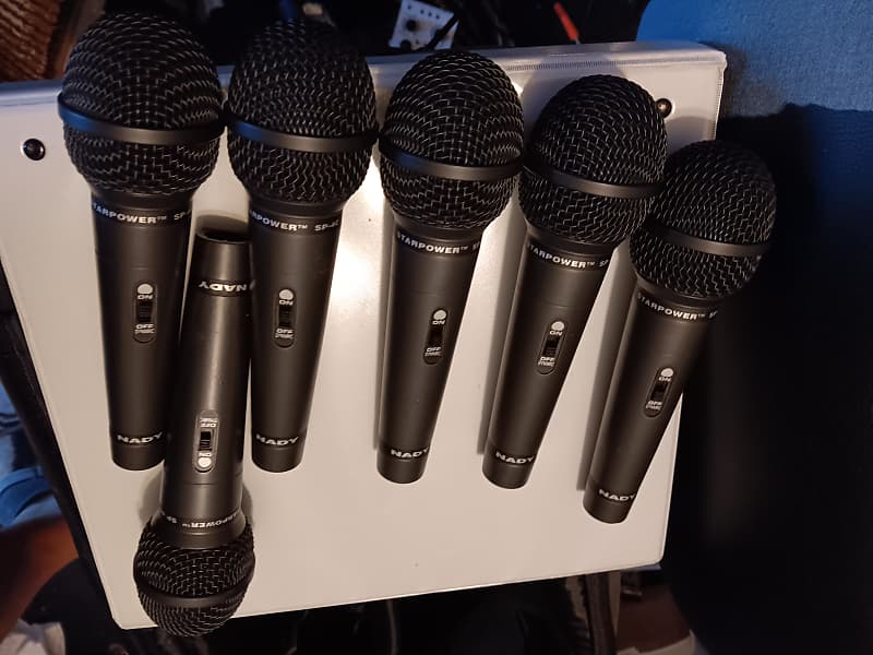 Nady Drum mics with clips - Dark gray | Reverb