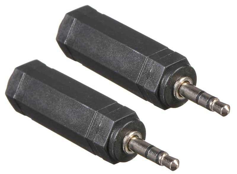 2 Pc 1/4" Female Jack to 3.5mm 1/8" Male Plug Stereo | Reverb