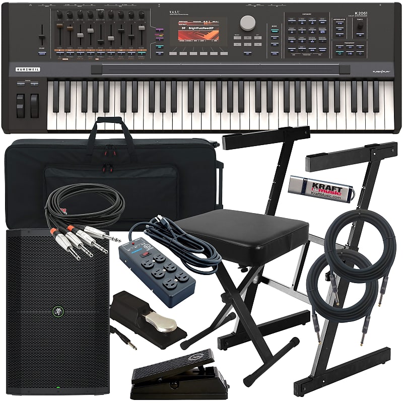 Kurzweil K2061 Synthesizer Workstation COMPLETE STAGE BUNDLE | Reverb