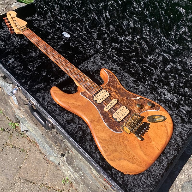 Warmoth Strat Dimarzio buckers Natural | Reverb