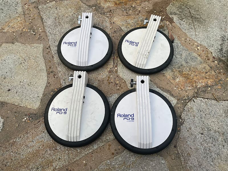 4x PACK Roland PD-9 electronic drum tom cymbal pad pd9 Dual | Reverb